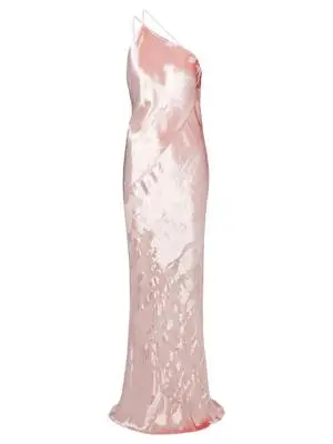 THE SEI Asymmetric Velvet Gown - Pink
