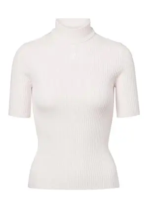COURREGES Reedition Ribbed-knit Top - Pink