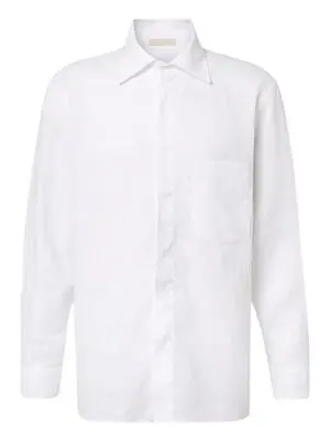SAMAN AMEL Linen Shirt - White