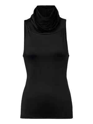 Victoria Beckham Draped Jersey Top - Black