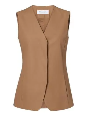 Max Mara Cotton Twill Vest - Brown