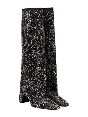 Coperni Embellished Knee-high Boots - Black
