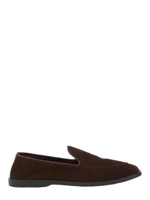 George Cleverley Cornwall Suede Loafers - Brown