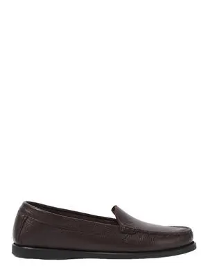 SAMAN AMEL City Leather Loafers - Brown