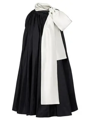 Max Mara Pleated Minidress - Black