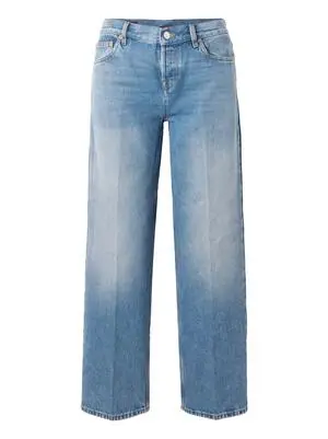 Gucci Cropped Mid-rise Straight-leg Jeans - Blue