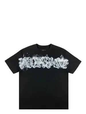 PURPLE BRAND Smoke Textured Jersey Tee Shirt - Black