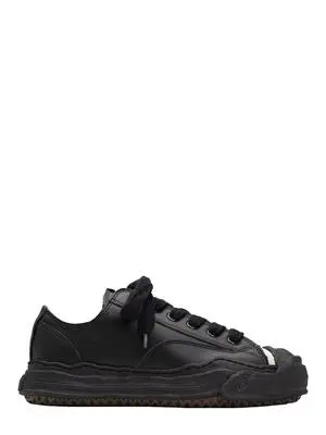 Mihara Yasuhiro Hank Og Sole Leather Low Sneakers - Black
