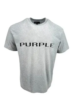 PURPLE BRAND Textured Jersey Tee Shirt - Grey