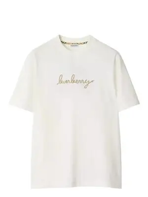 Burberry Logo-embellished T-shirt - Neutrals