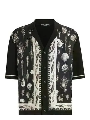 Dolce & Gabbana Silk-blend Hawaii Shirt - Black