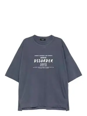 SONGZIO Order Disorder Dyed T-shirt - Blue