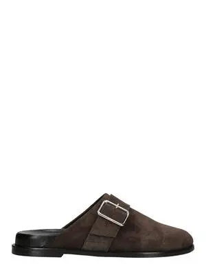 AeydĒ Suede Finja Mules - Brown
