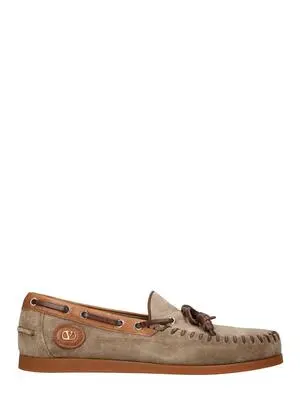 Valentino Garavani Suede Tassel Loafers - Brown