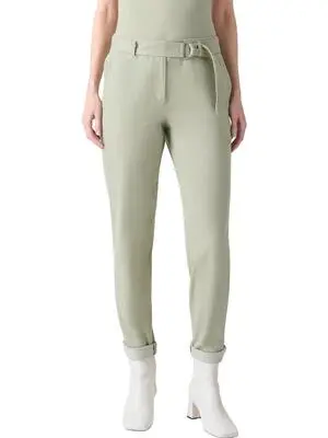 AKRIS Fallon Belted Ankle Jeans