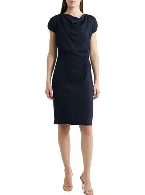 BOSS Devania Ruched Sheath Dress