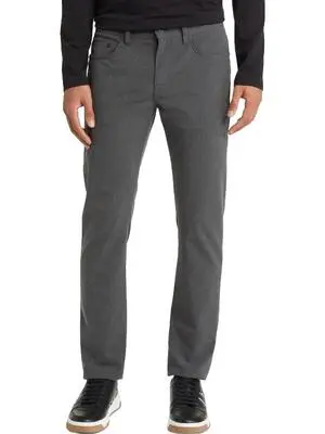 BOSS Delaware Slim-fit Five-pocket Trousers - Charcoal