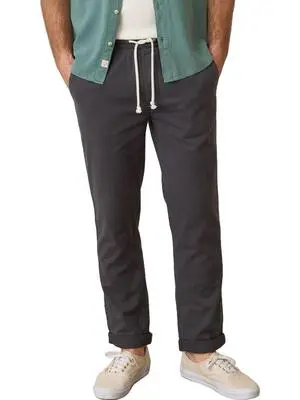 Marine Layer Saturday Stretch Cotton Beach Pants - Faded Black