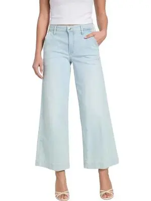 Guess Zoya Cropped Wide Leg Jeans - Lagoon Light