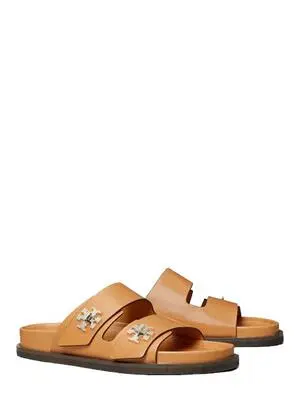 Tory Burch T Lock Sport Slide Sandal Camello