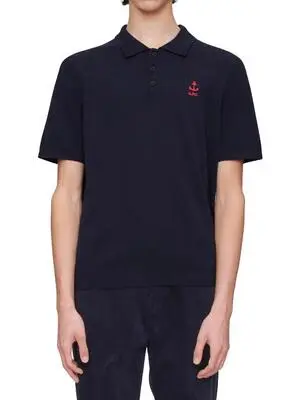 A.p.c. Octave Cotton Polo - Iak Dark Navy