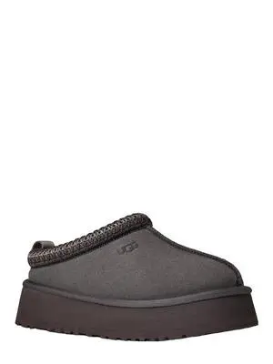 UGG Tazz II Genuine Shearling Lined Platform Slipper Obsidian