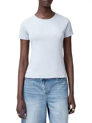 ALLSAINTS Stevie Cotton T-Shirt Barely Blue