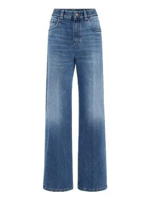 Brunello Cucinelli Loose Trousers - Denim