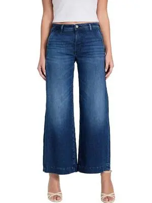Guess Zoya Crop Wide Leg Jeans - Cheval