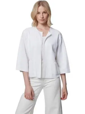 MAJESTIC FILATURES Linen Open Cardigan Jacket