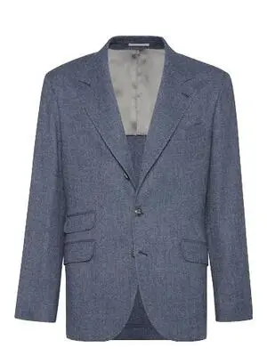 Brunello Cucinelli Deconstructed Cavallo Blazer - Denim