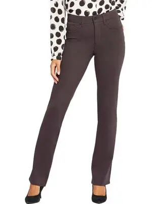 NYDJ Marilyn Straight Leg Pants - Cordovan
