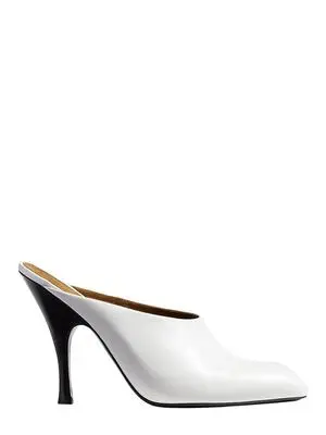 Khaite Colt Calfskin Stiletto Mules - 131 Optic White