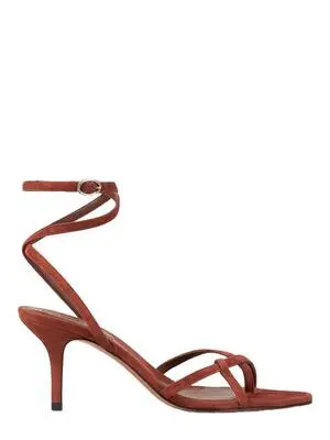 Ba&sh Cera Heeled Sandals Red