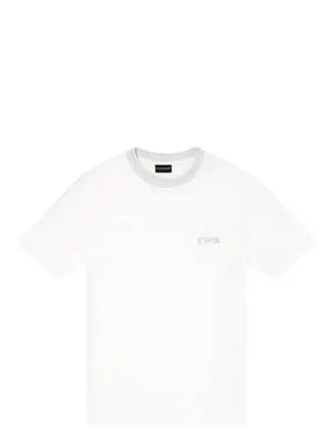 Emporio Armani Asv Piqué T-shirt With Super-embossed Ea Embroidery - Red