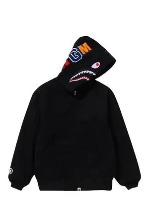 A BATHING APE Shark Work Zip Up Hoodie - Black