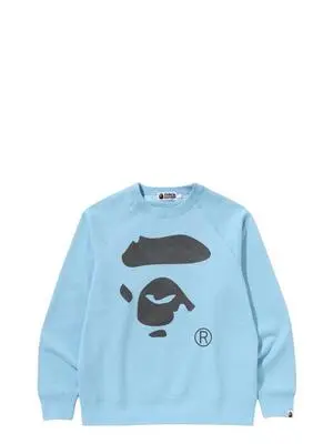 BAPE Ape Face Crewneck Sweatshirt - Sax