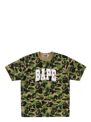 A BATHING APE Abc Camo Relaxed Fit Logo Tee Shirt - Green