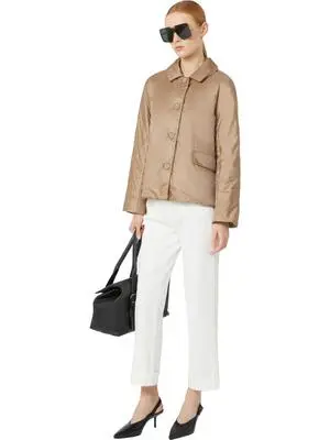 Max Mara Water-repellent Canvas Padded Jacket - Honey