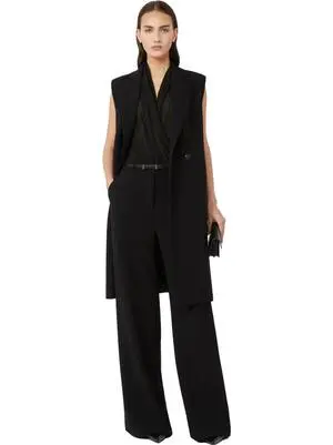 MAX MARA Wide Cady Trousers With Belt