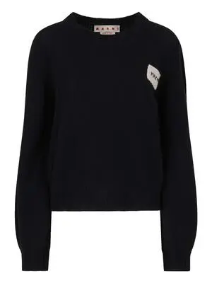 Marni Cashmere Crewneck Sweater - Black