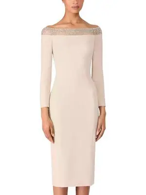 JENNY PACKHAM Calypso Off-the-Shoulder Midi Dress