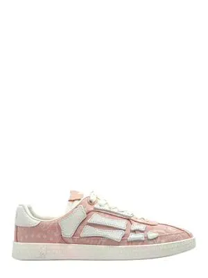 Amiri Monogram-embossed Lace-up Sneakers - Pink