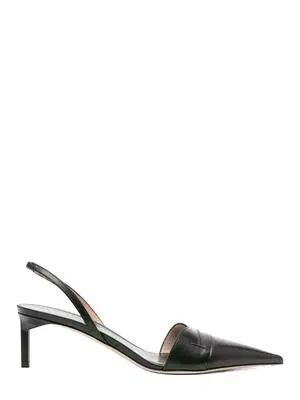 TOM FORD 70mm Leather Slingback Pumps - Black