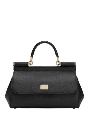 Dolce & Gabbana Medium Sicily Handbag - Black