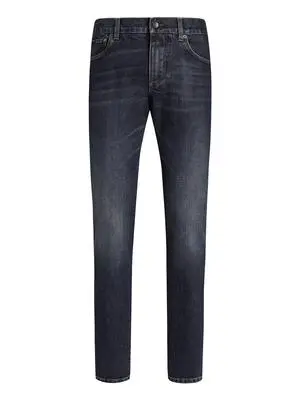 Dolce & Gabbana Slim-fit Stretch Cotton Jeans - Multicolor