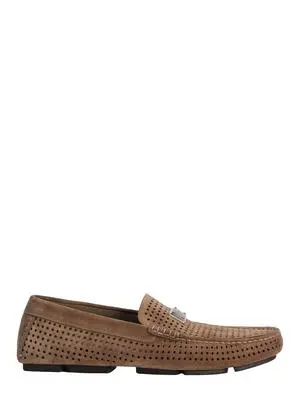 Dolce & Gabbana Dg Driver Perforated Split Calfskin Loafer - Brown