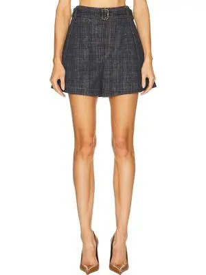 Burberry High Waisted Mini Short - Indigo Ip Check