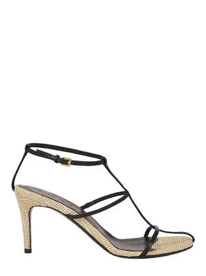 Khaite Cage Sandal - Black & Natural