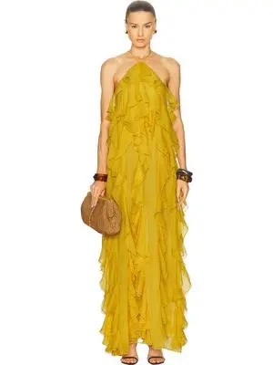 Ronny Kobo Liora Dress - Goldenrod